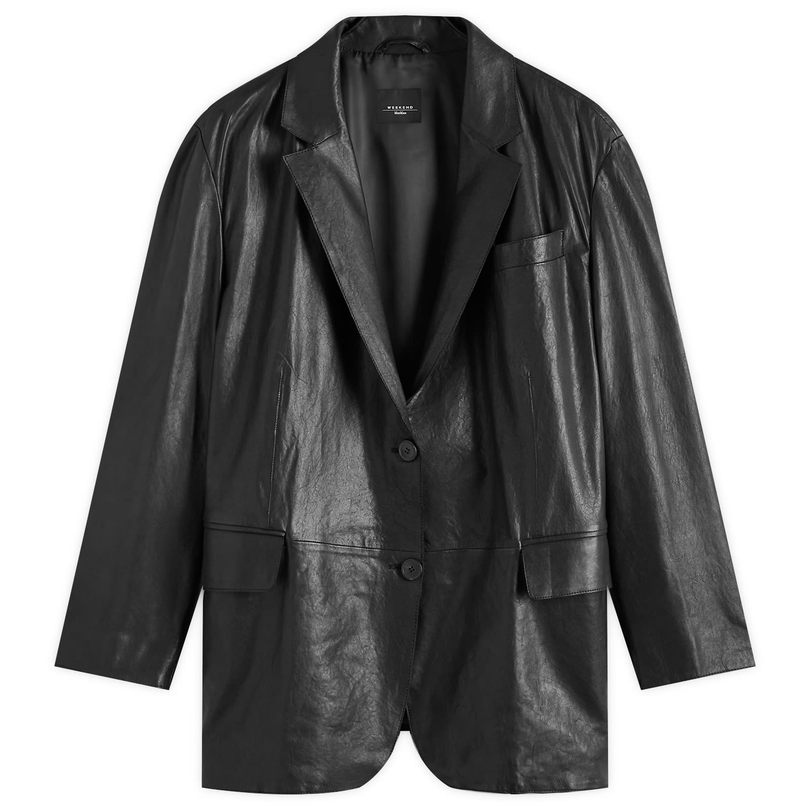 Weekend by Max Mara Marat Leather Jacket Black | END. (US)