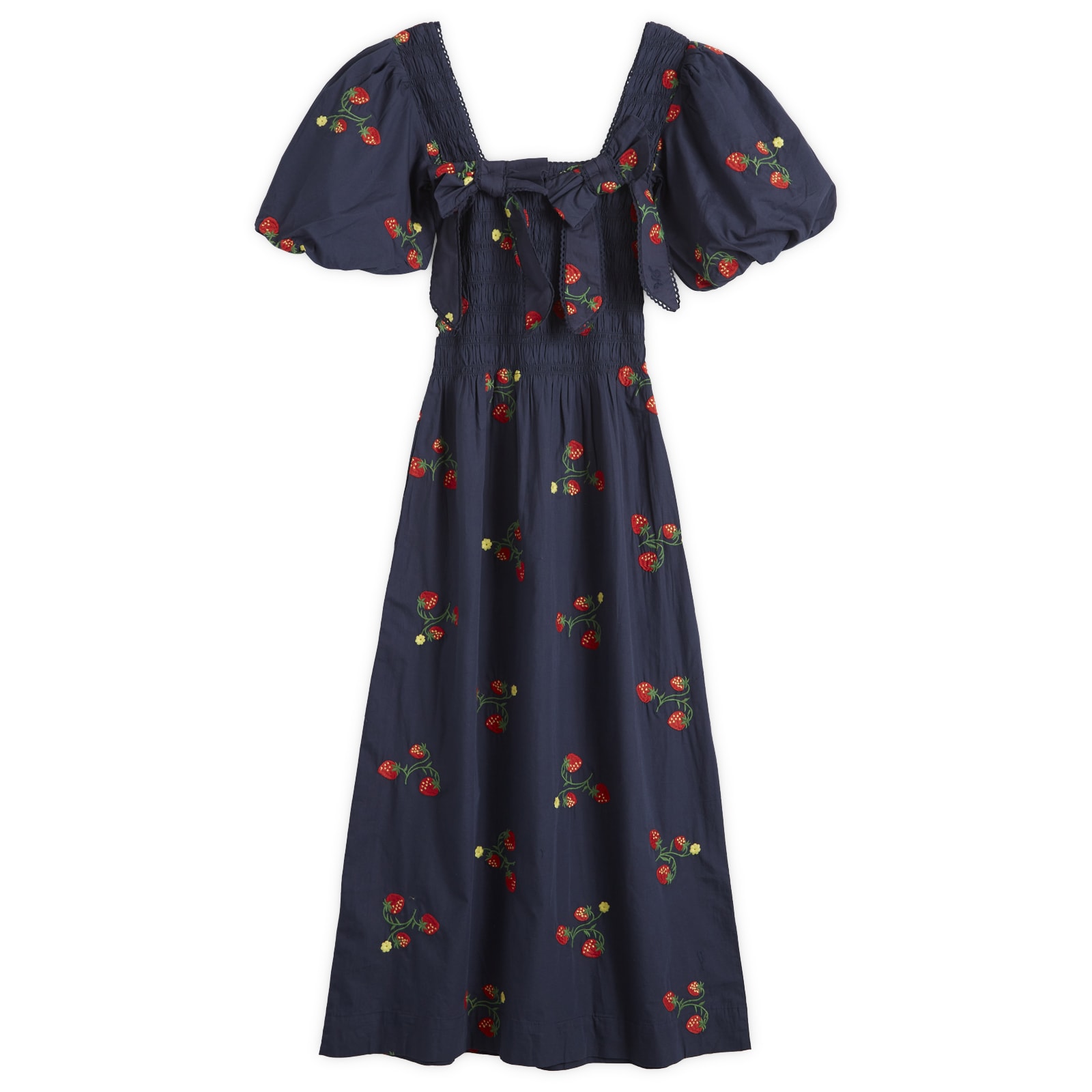 Damson Madder Lauren Midi Dress Navy | END. (US)