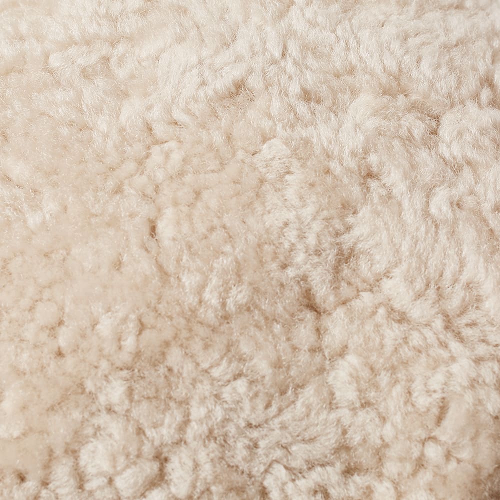 Natures Collection Short Curly Wool Sheepskin Cushion Pearl | END. (UK)