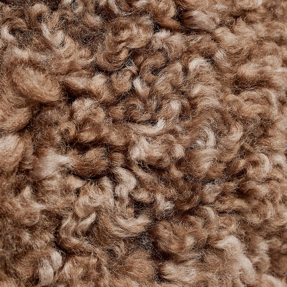 Natures Collection Short Curly Wool Sheepskin Cushion Taupe | END. (JP)
