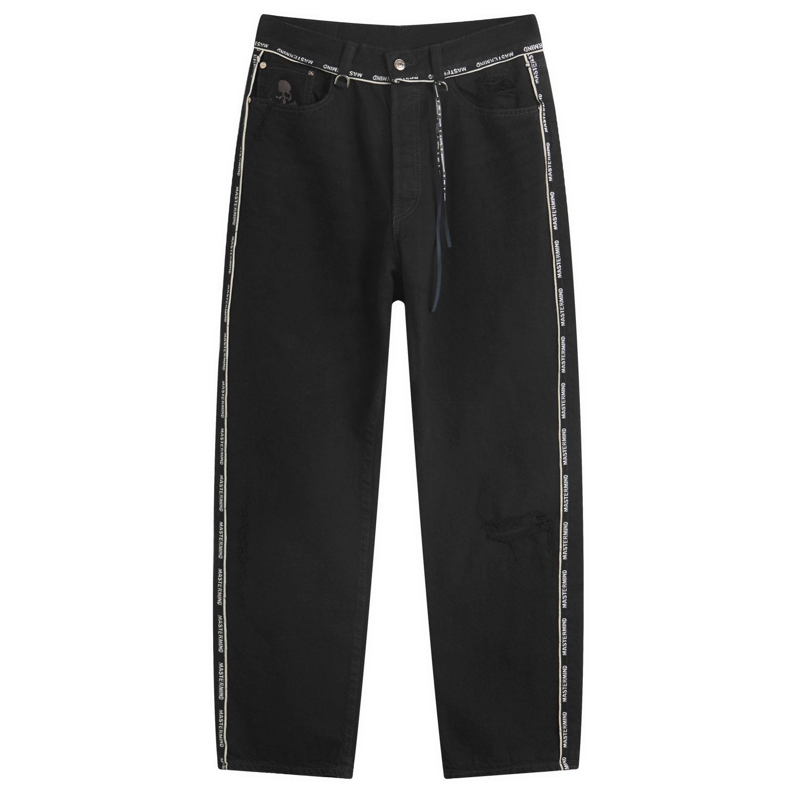 mastermind JAPAN Inside-Out Straight Denim Pants Black | END. (GB)