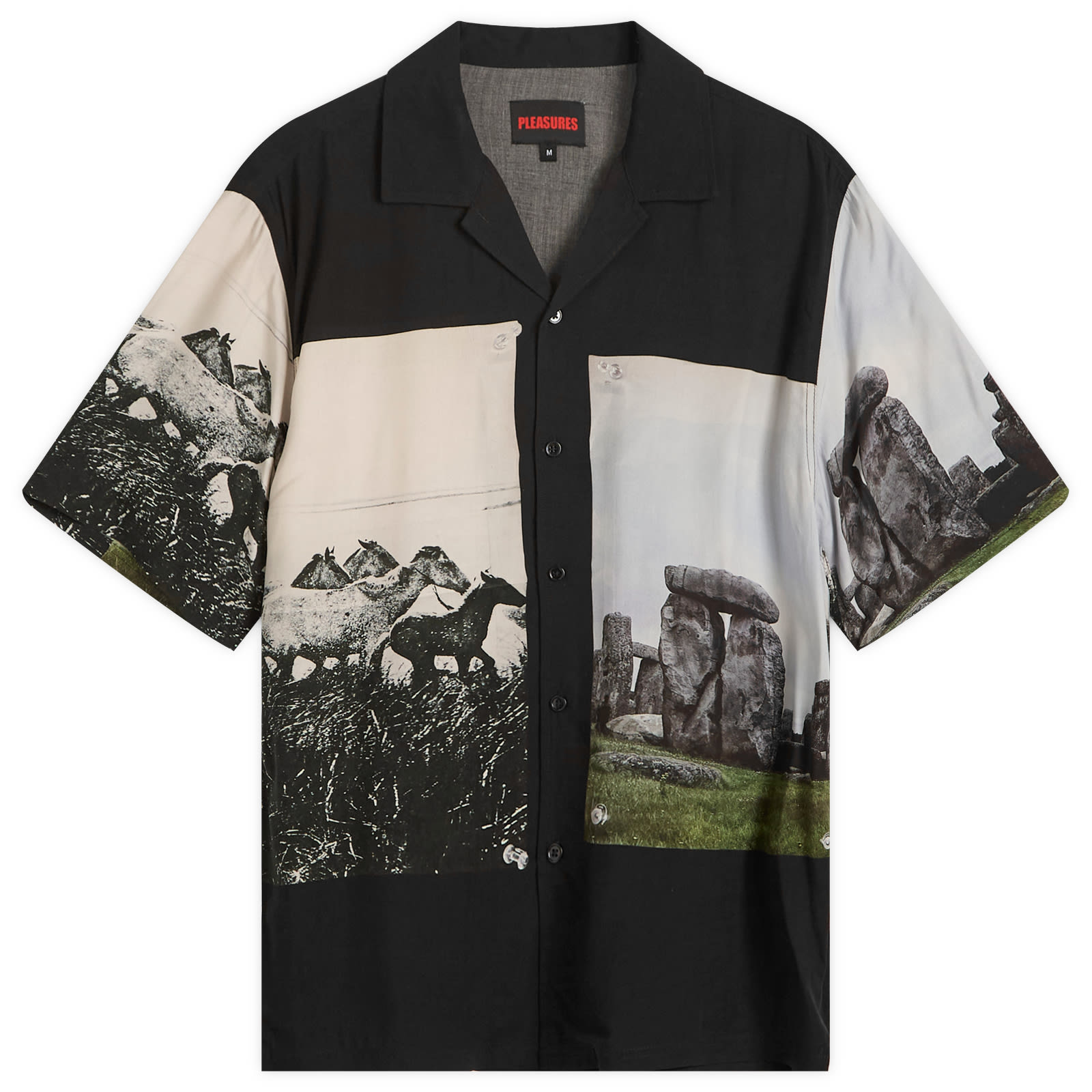 Pleasures Stone Horse Vacation Shirt Black | END. (GB)