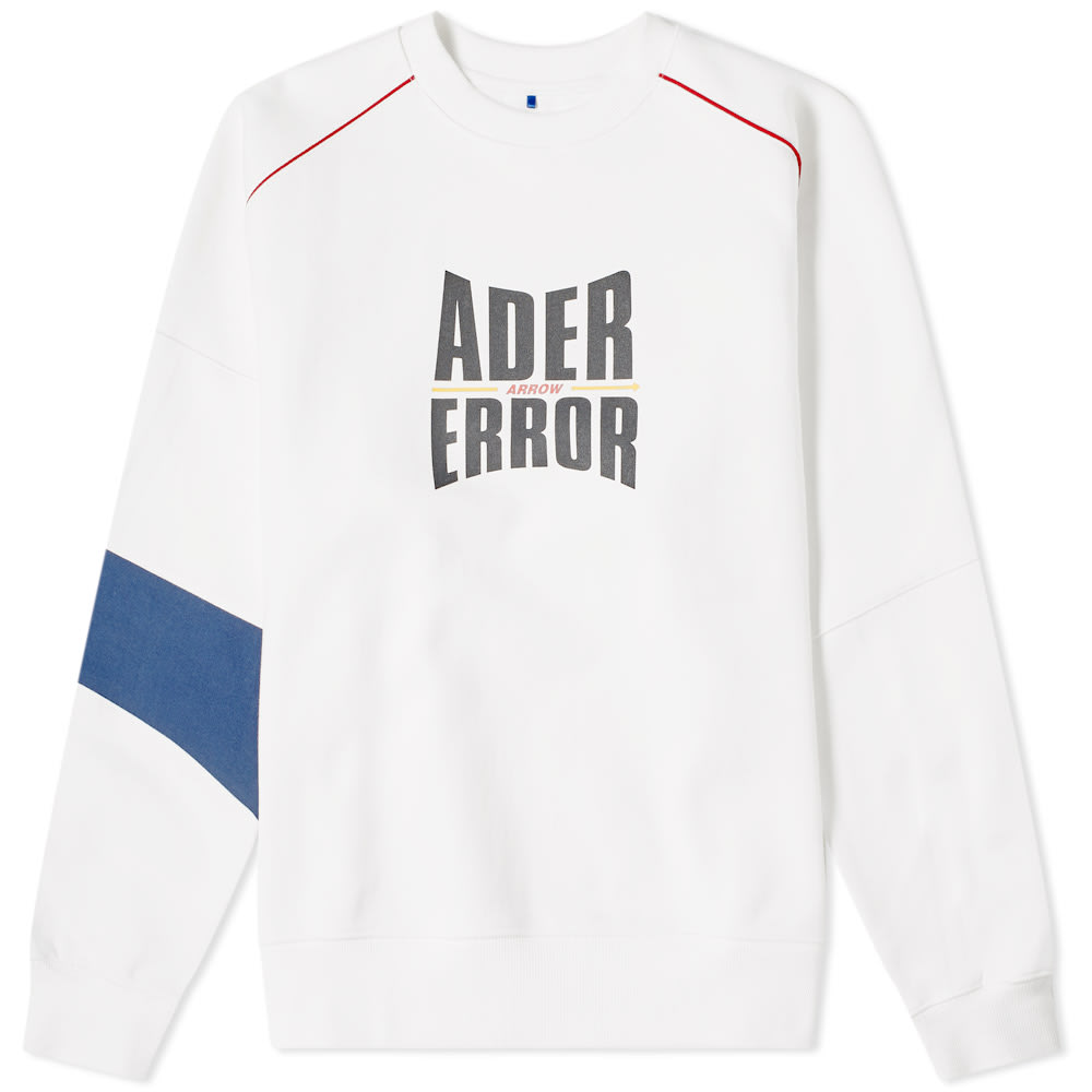 ADER error Block Logo Crew Sweat Ivory | END. (US)