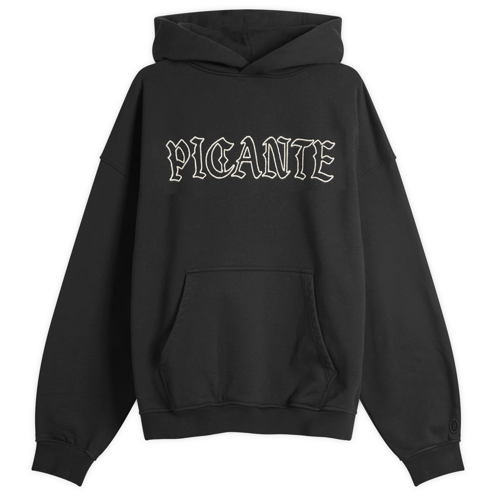 END. x PICANTE Headline Chain Stitch Hoodie Black | END. (US)