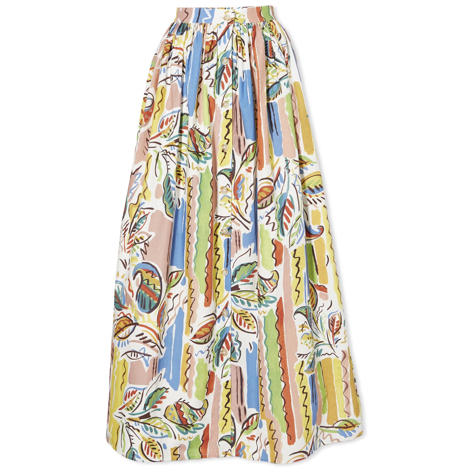 L.F. Markey Isaac Skirt Painted Paisley | END. (GB)