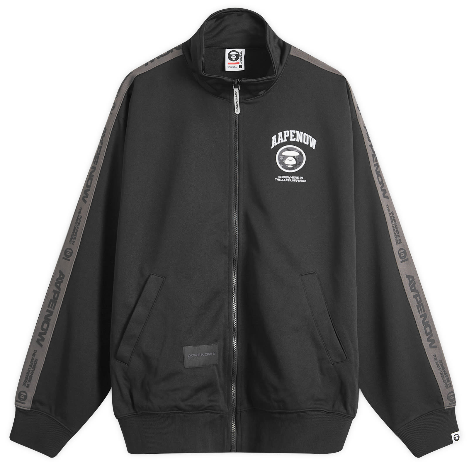 AAPE Zipped Jersey Track Jacket Black | END. (GB)