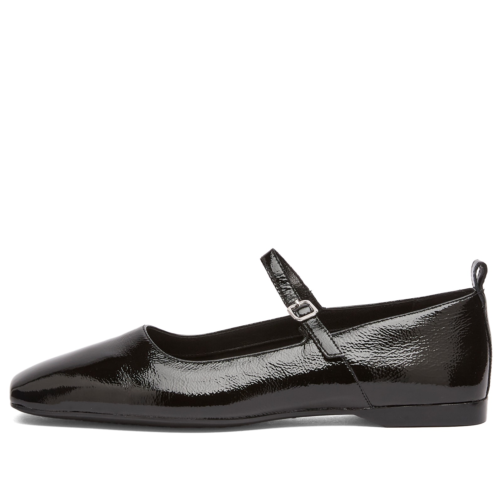 Vagabond Shoemakers Delia Square Toe Leather Ballet Shoes Black | END. (US)