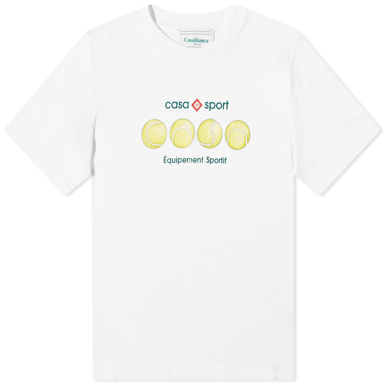 Casablanca Casa Sport Tennis Balls T-Shirt White | END. (US)