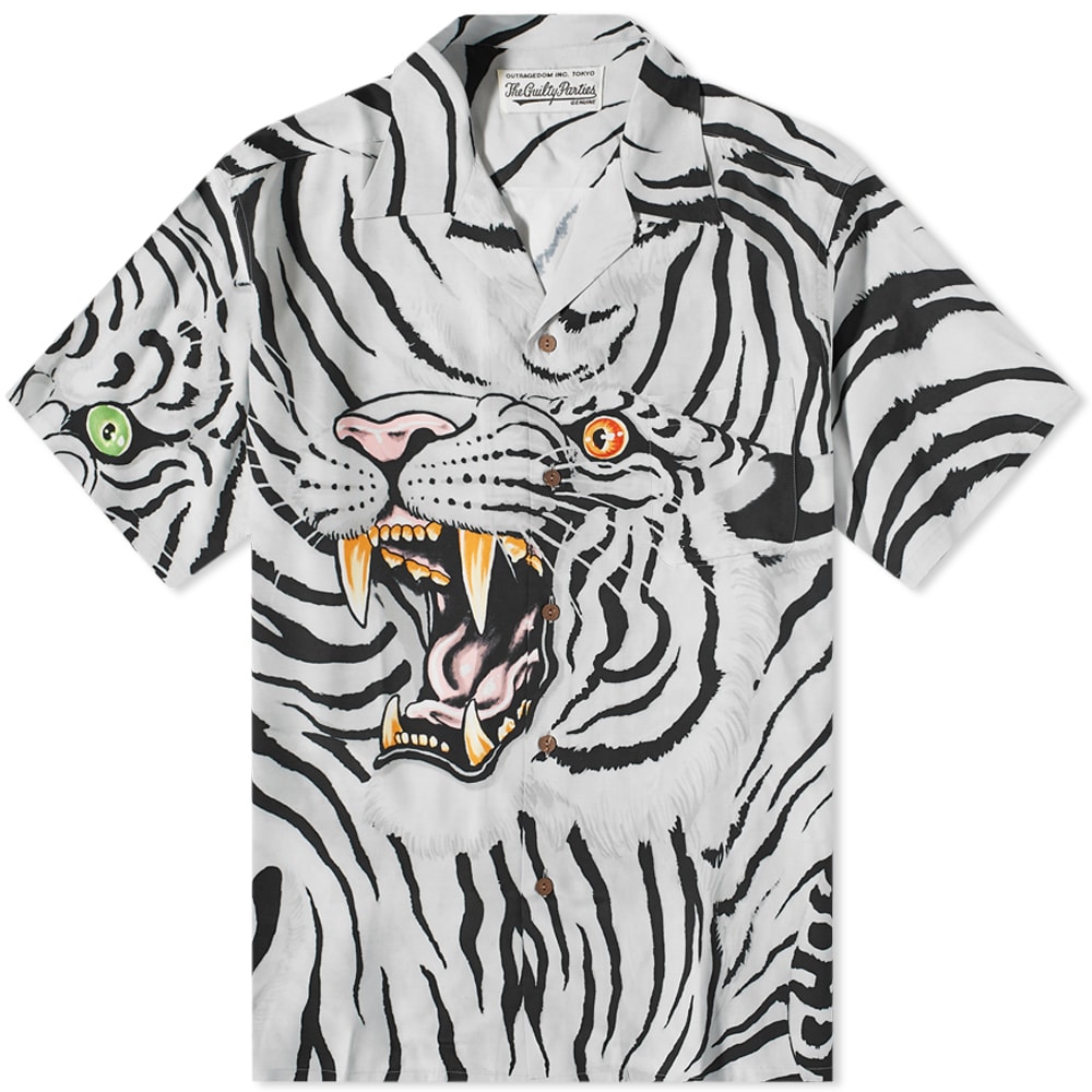 Wacko Maria Tim Lehi Tiger Vacation Shirt Grey | END. (US)