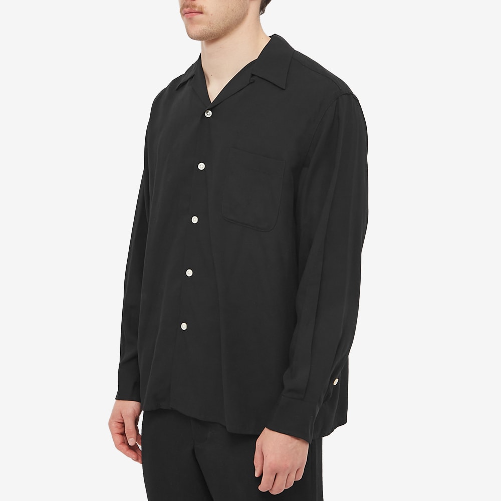 Wacko Maria Chain Stitch Logo Shirt Black | END. (US)