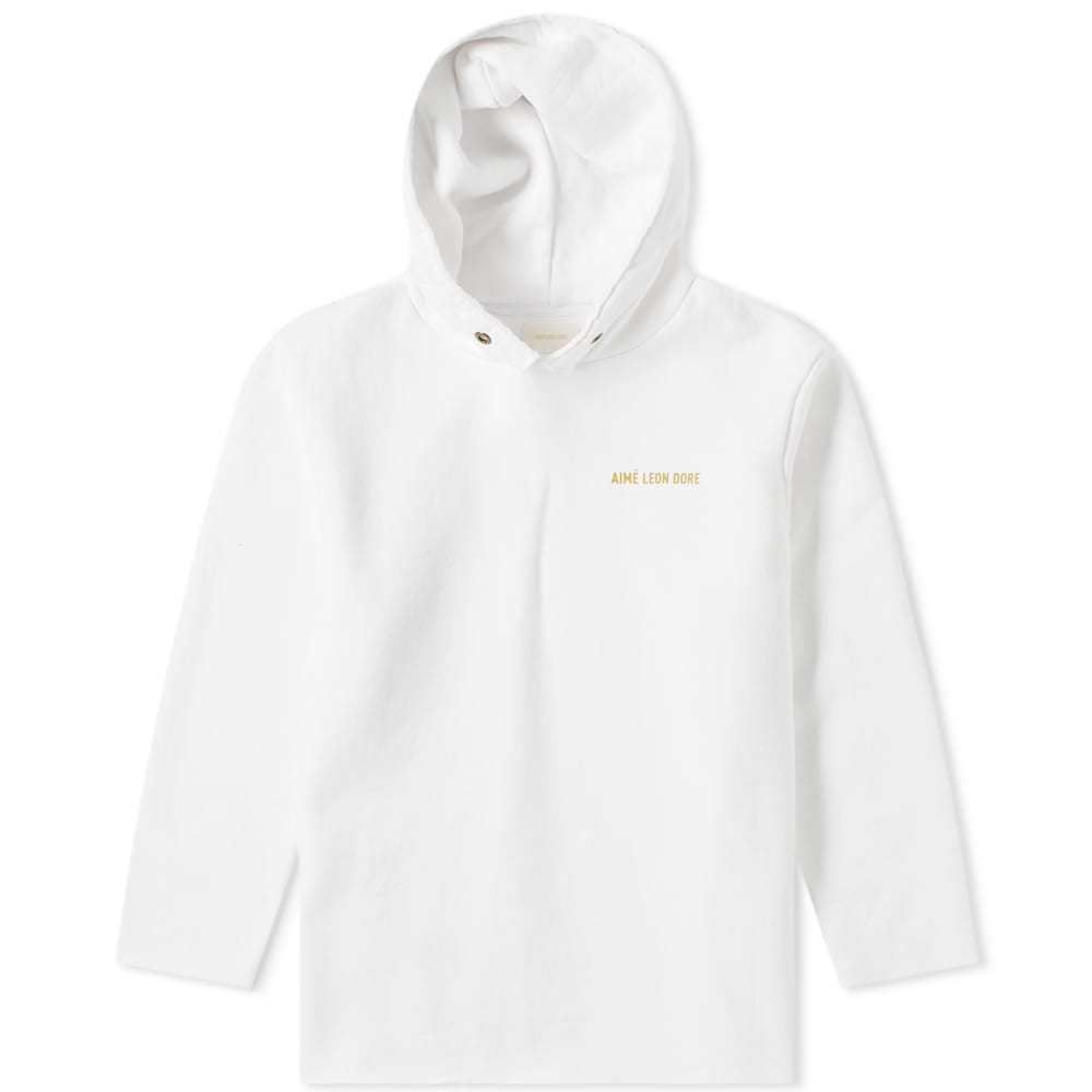 Aim Leon Dore Deconstructed Gym Hoody White END US 