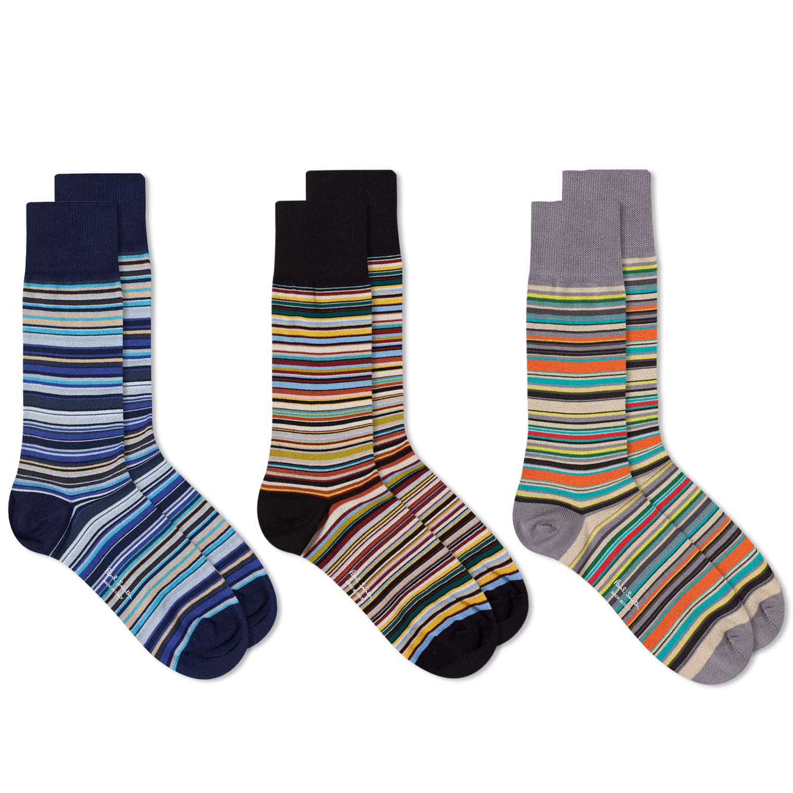 Paul Smith Signature Stripe Socks - 3 Pack Multi | END. (US)