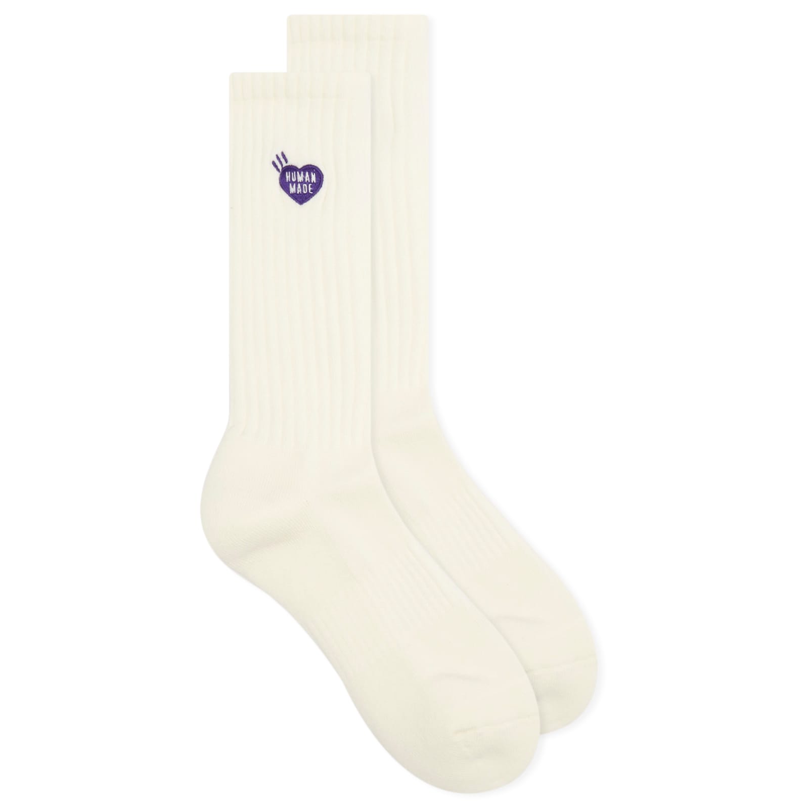 Human Made Pile Heart Sock White | END. (GB)