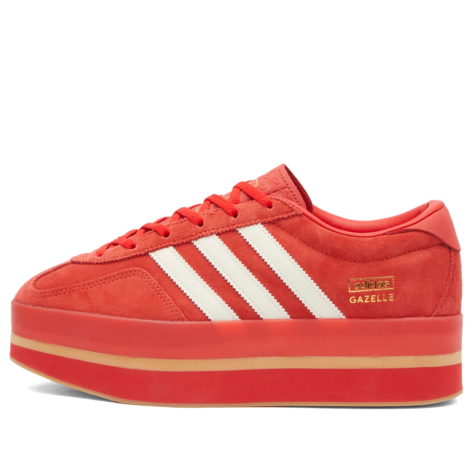 adidas Gazelle Stack W Sneaker Red, Cream & White | END. (US)