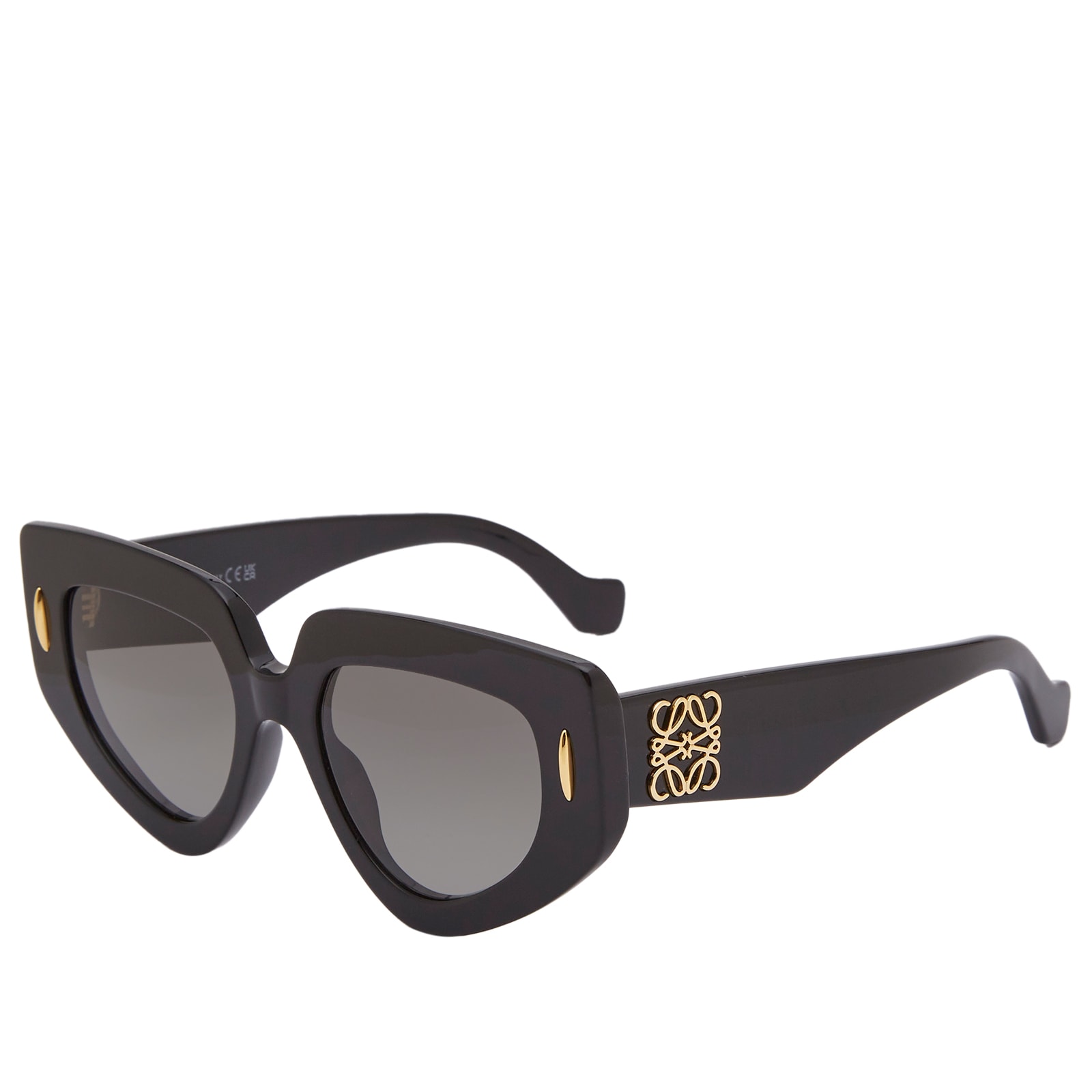 Loewe Eyewear Oversized Cat Eye Sunglasses Black | END. (US)