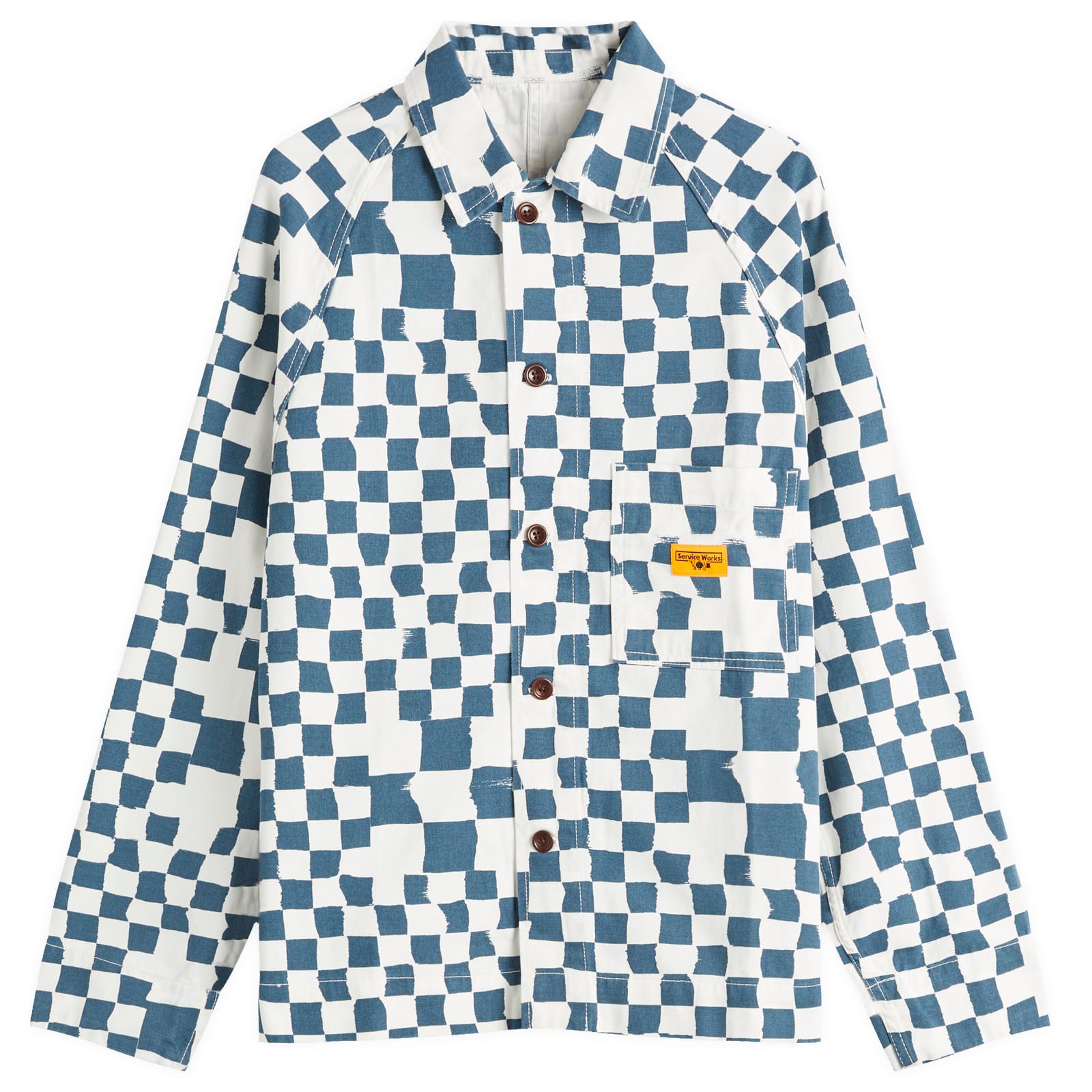 Service Works Drill Printed Foh Jacket Teal Checker | END. (US)