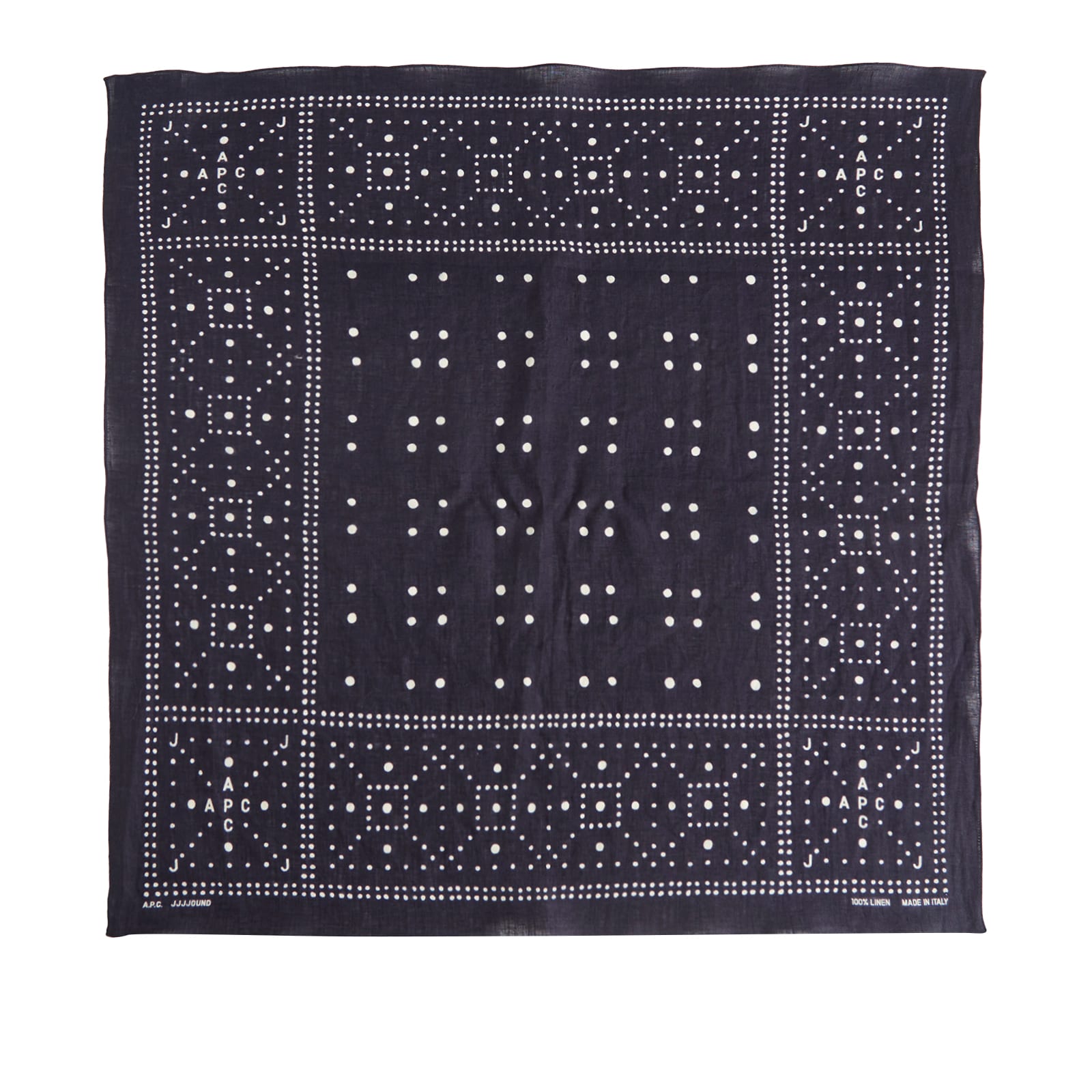 A.P.C. x JJJJound Linen Bandana Dark Navy | END. (US)