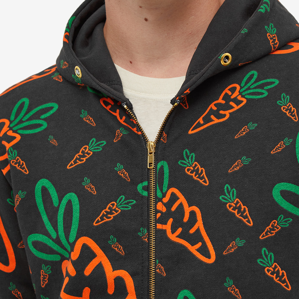 Carrots by Anwar Carrots All Over Carrots Zip Hoody Black | END. (SG)