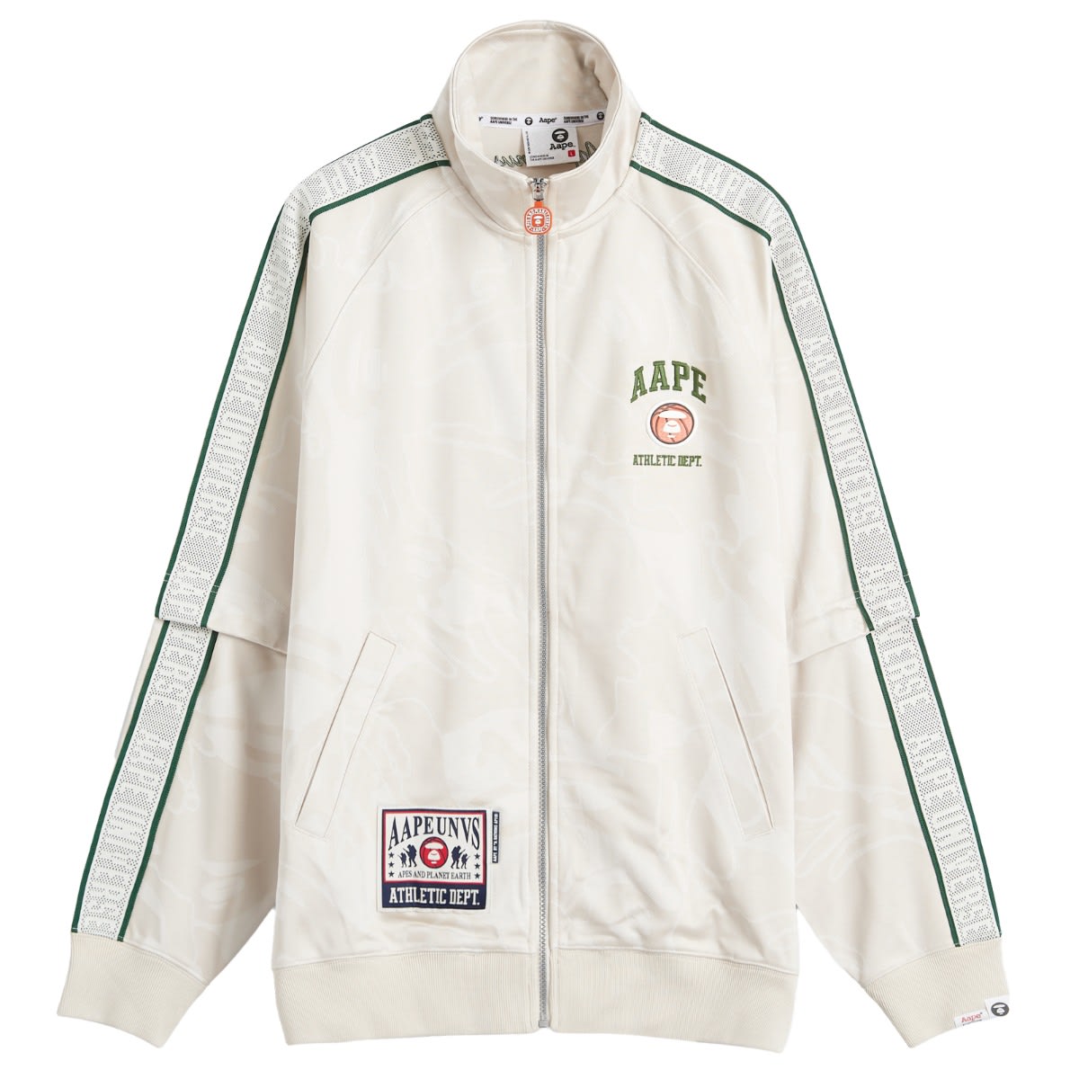 AAPE Pop Sleeve Sweatshirt Light Ivory | END. (US)