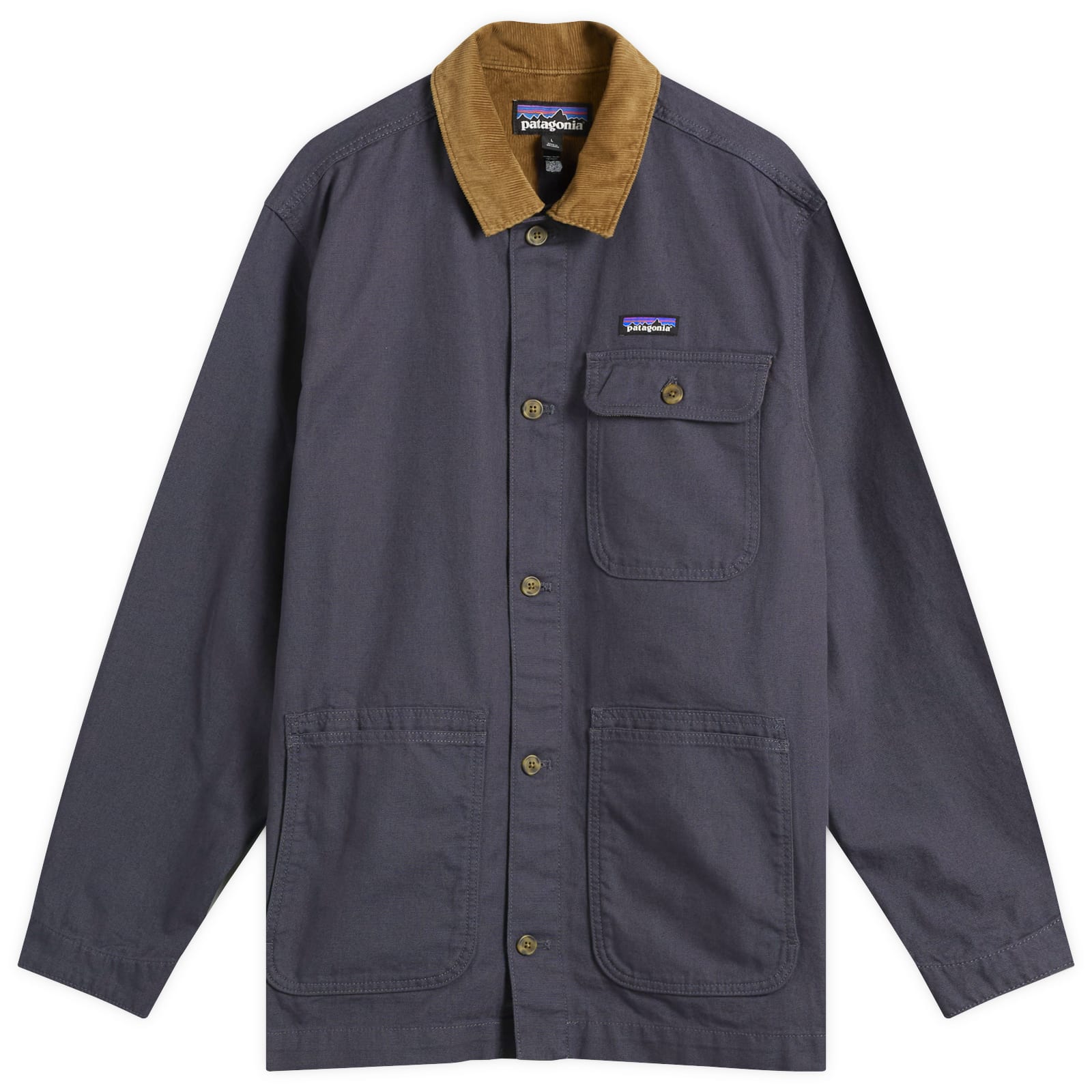Patagonia Men's Point Reyes Canvas Jacket Smolder Blue - Curated Menswear