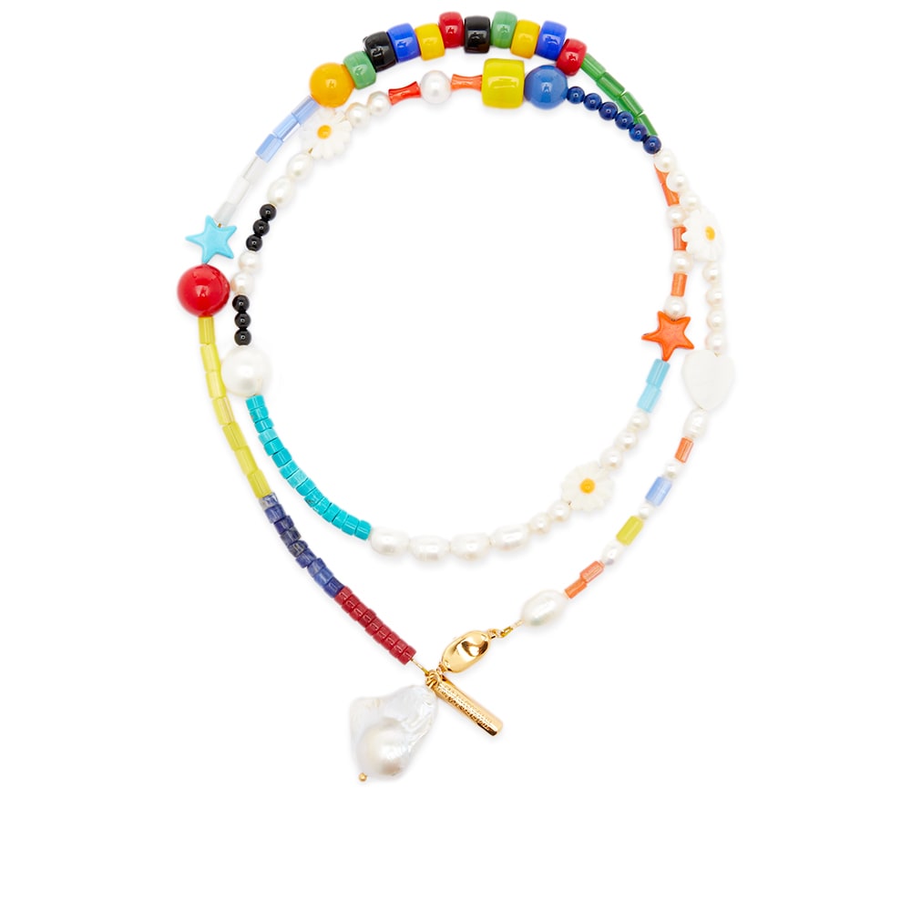 Timeless Pearly Double Wrap Beaded Necklace Multi | END. (CN)