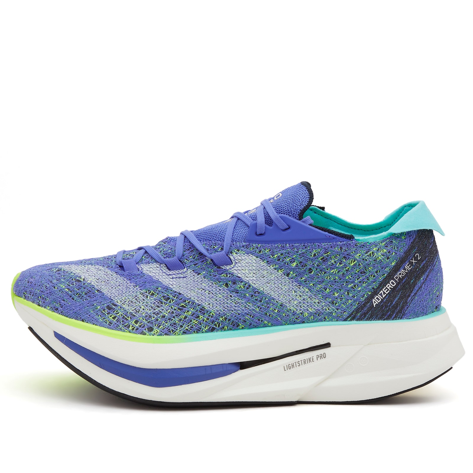 Adidas Adizero Prime x 2 Strung Sneaker Blue, Zero & Lemon | END. (GB)