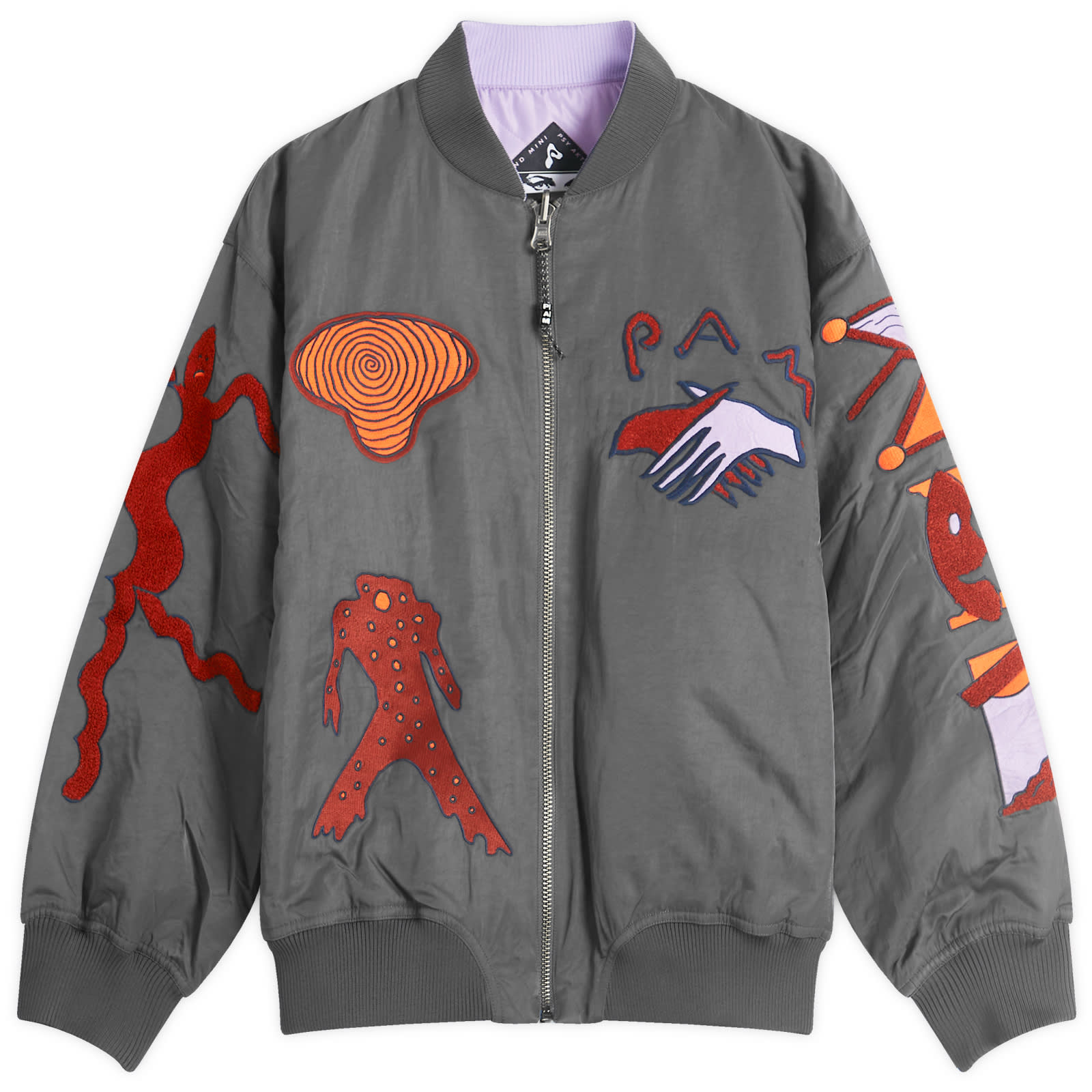P.A.M. Marking Reversible Bomber Jacket Charcoal | END. (US)