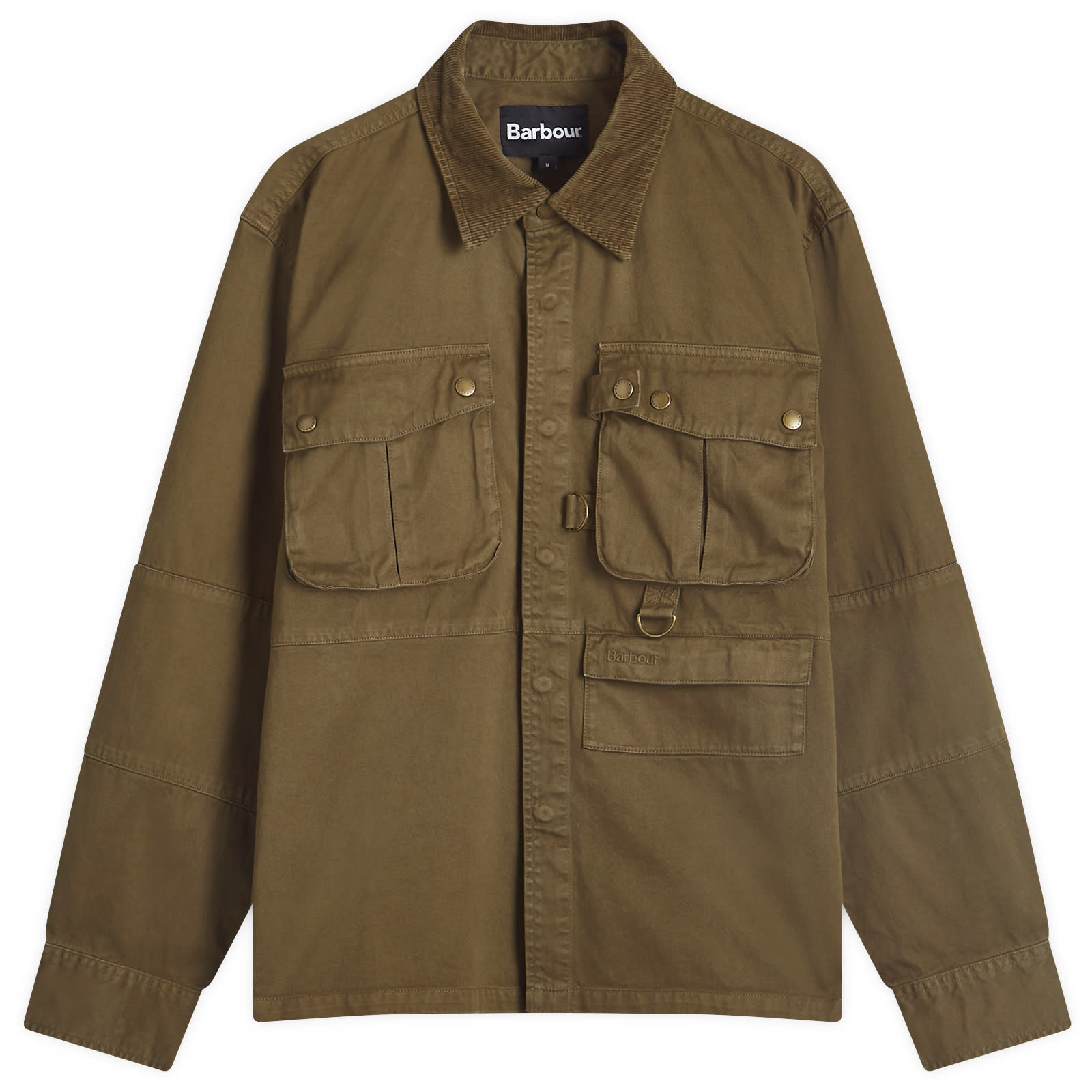 Barbour Heritage + Oakmoor OS Twill Overshirt Light Sage | END. (US)