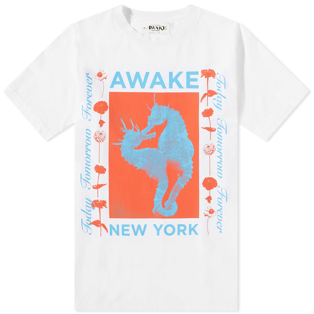 Awake NY Seahorse T-Shirt White | END. (US)