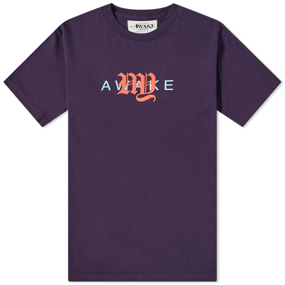 Awake NY College Logo T-Shirt Purple | END. (GB)