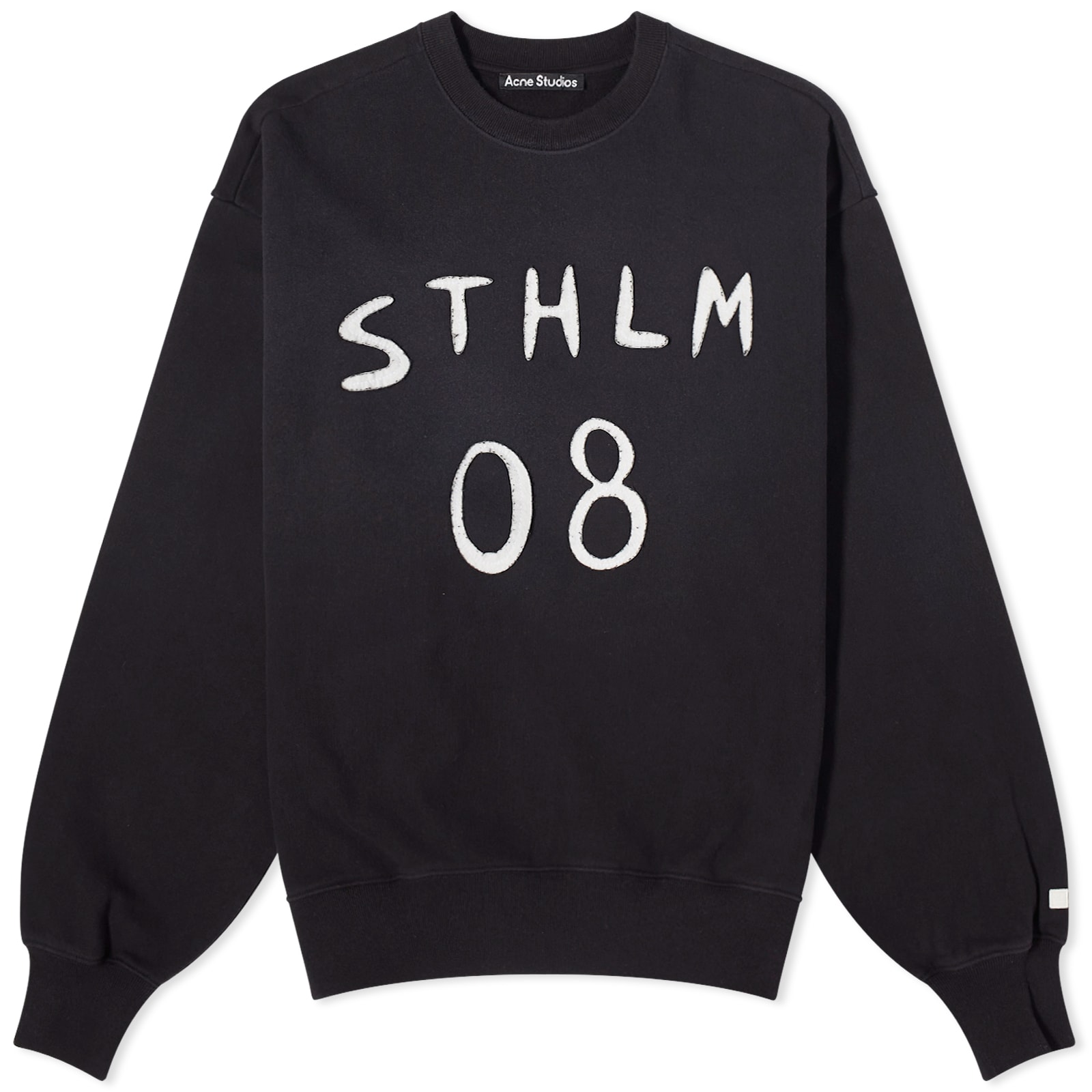 Acne Studios Fiah 08 Sthlm Crew Sweat Carbon Grey | END. (GB)