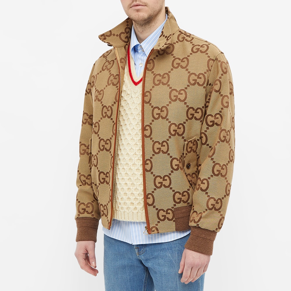 Gucci Jumbo GG Jacquard Jacket Camel & Ebony | END. (US)