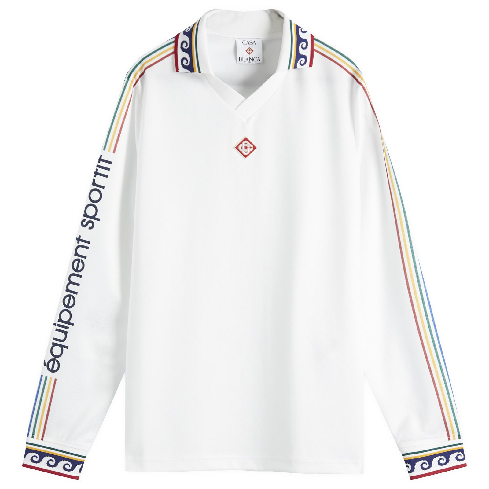 Casablanca Long Sleeve Football Shirt Off-White | END. (US)