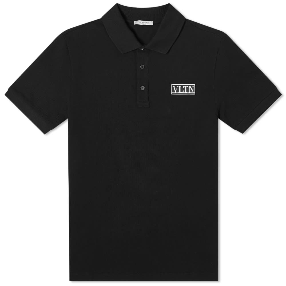 Valentino VLTN Patch Logo Polo Black | END.