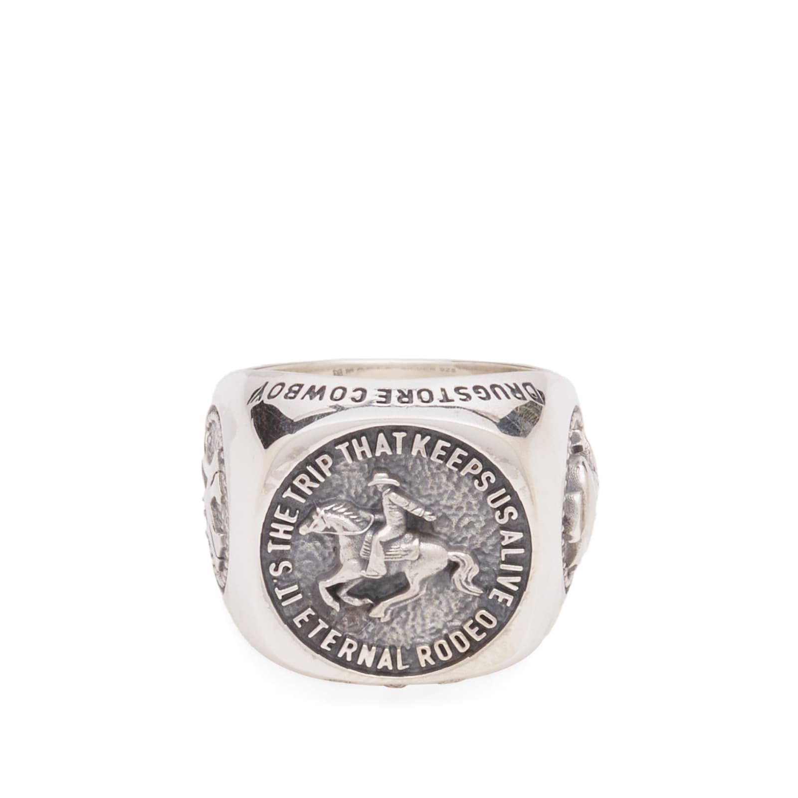 Maple Cowboy Signet Ring Silver | END. (US)