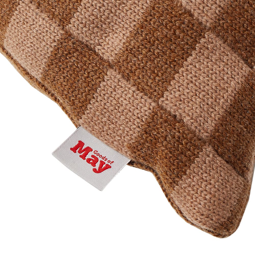 Goods of May Sidney Checkerboard Cushion Brown | END. (US)