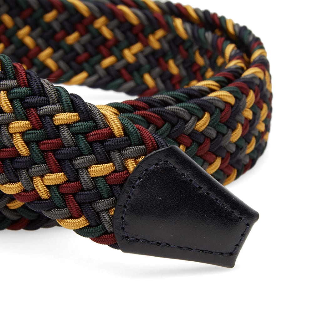 Anderson's Woven Textile Belt Black, Grey & Gold | END. (Global)