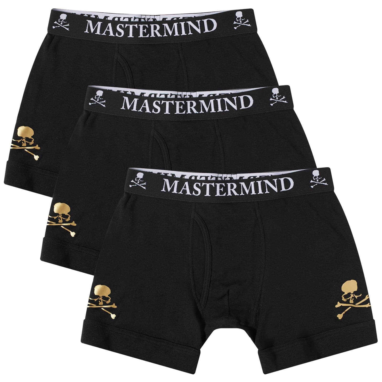 MASTERMIND WORLD Skull Boxer Shorts - 3-Pack Black | END. (GB)