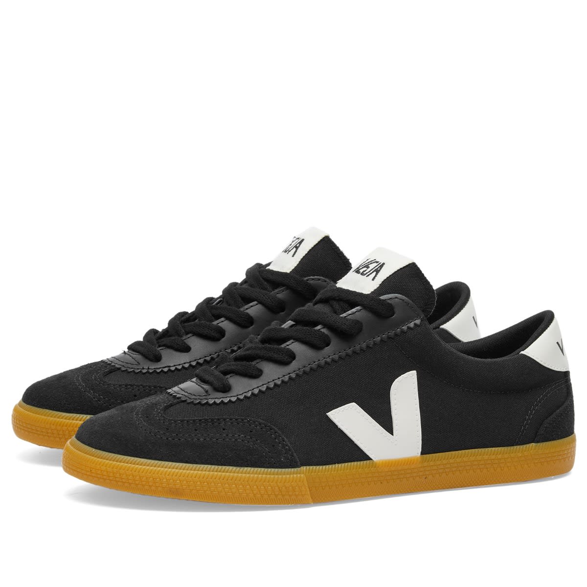 Veja Volley Canvas Sneaker Black White Natural | END.