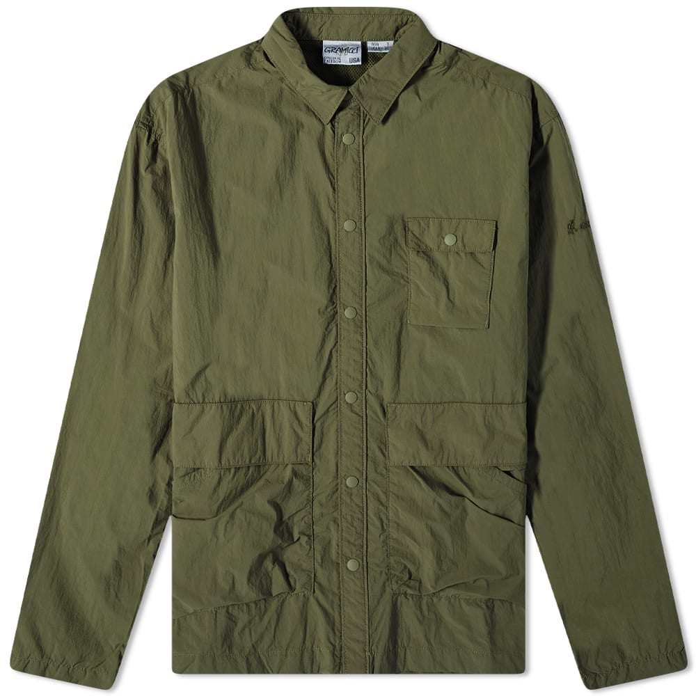 Gramicci Light Nylon Utility Overshirt Olive | END. (US)