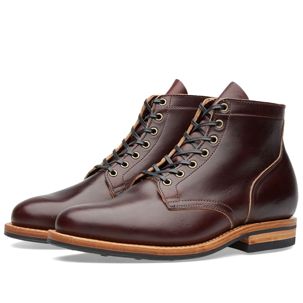 Viberg Plain Toe Service Boot Oxblood Chromexcel | END. (US)
