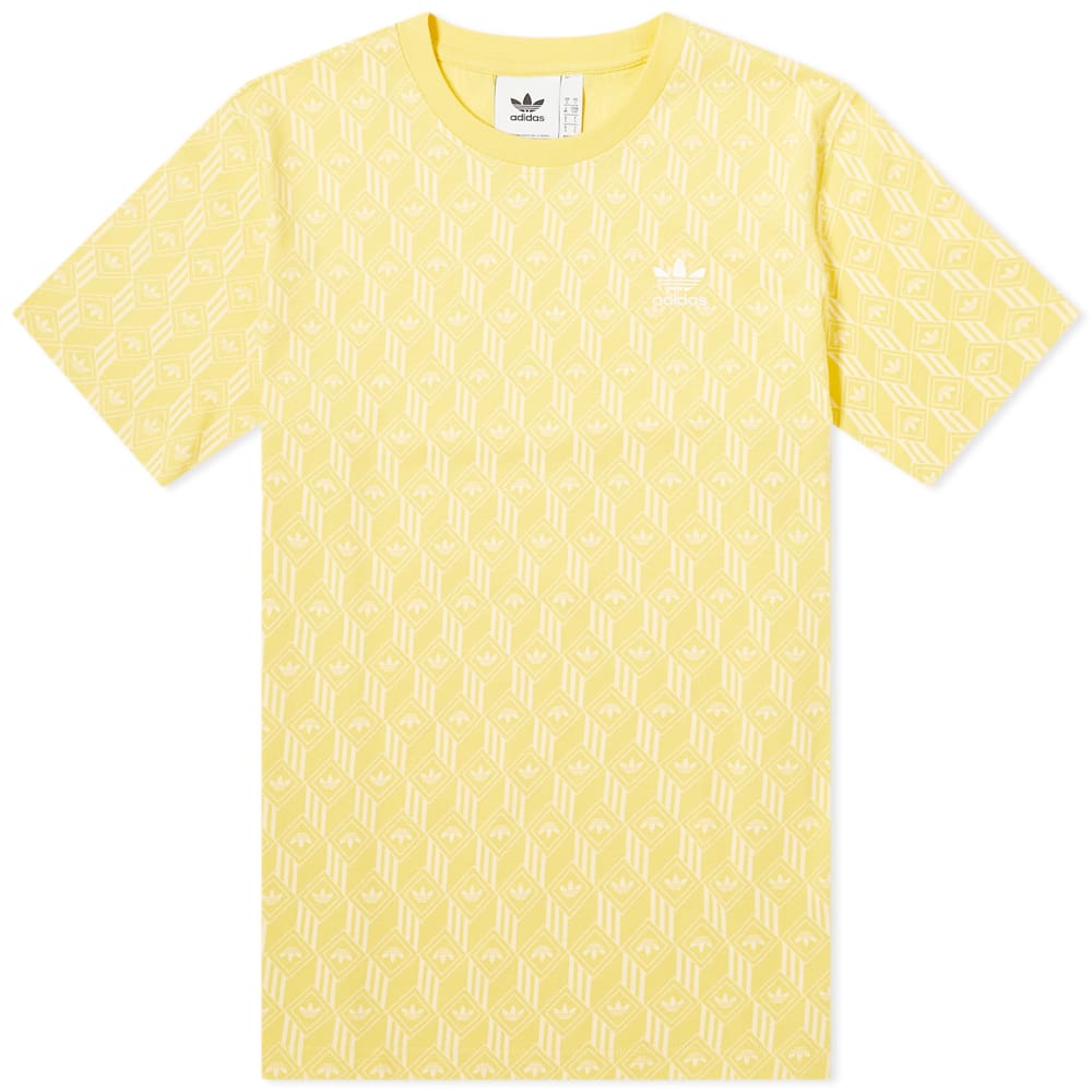 Adidas Monogram Tee Yellow | END. (US)