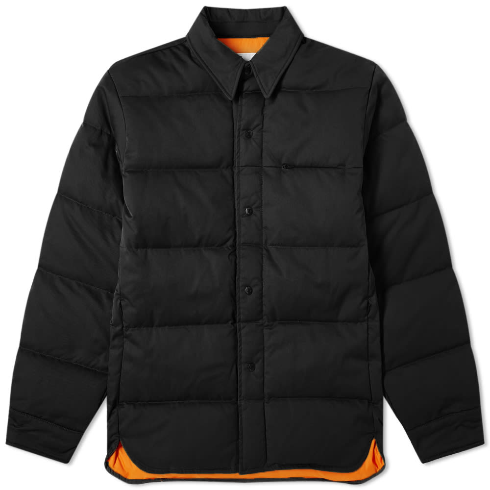Uniform Bridge Down Overshirt Black | END. (TW)