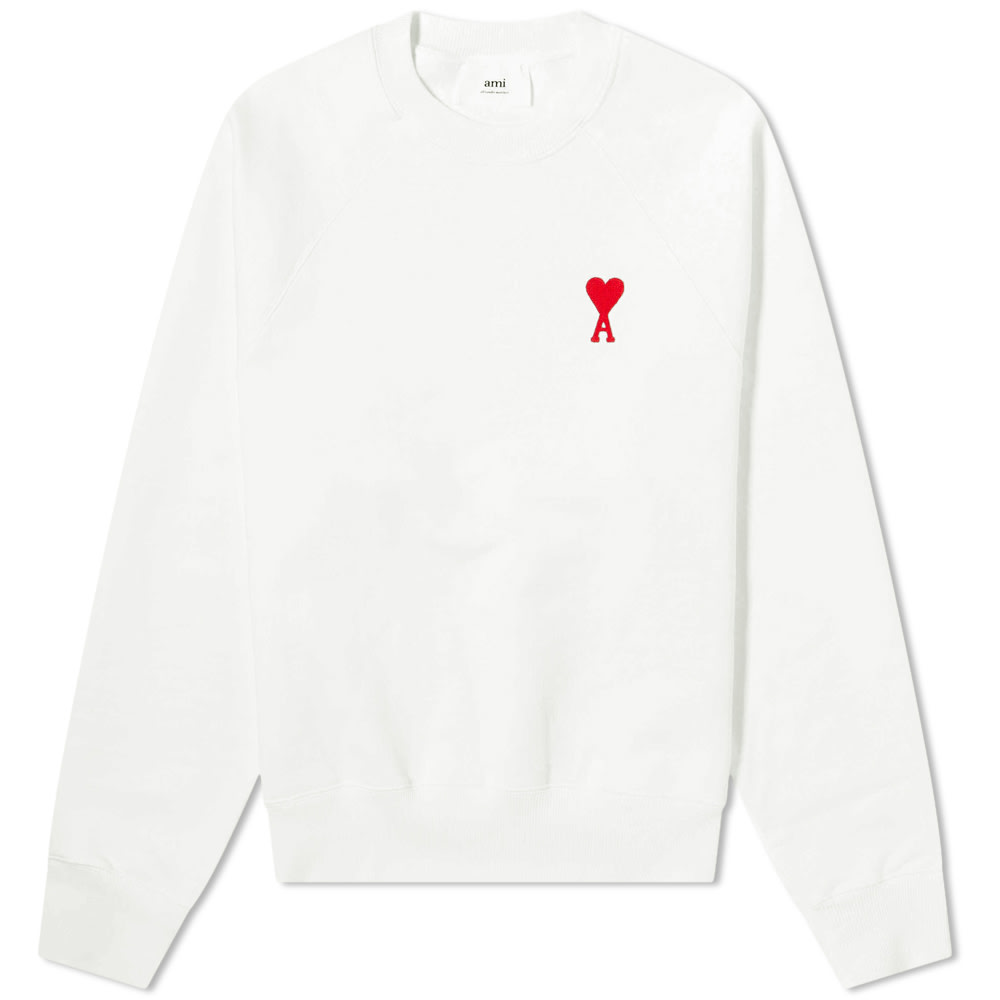 AMI Tonal ADC Sweat Natural White & Red | END. (US)