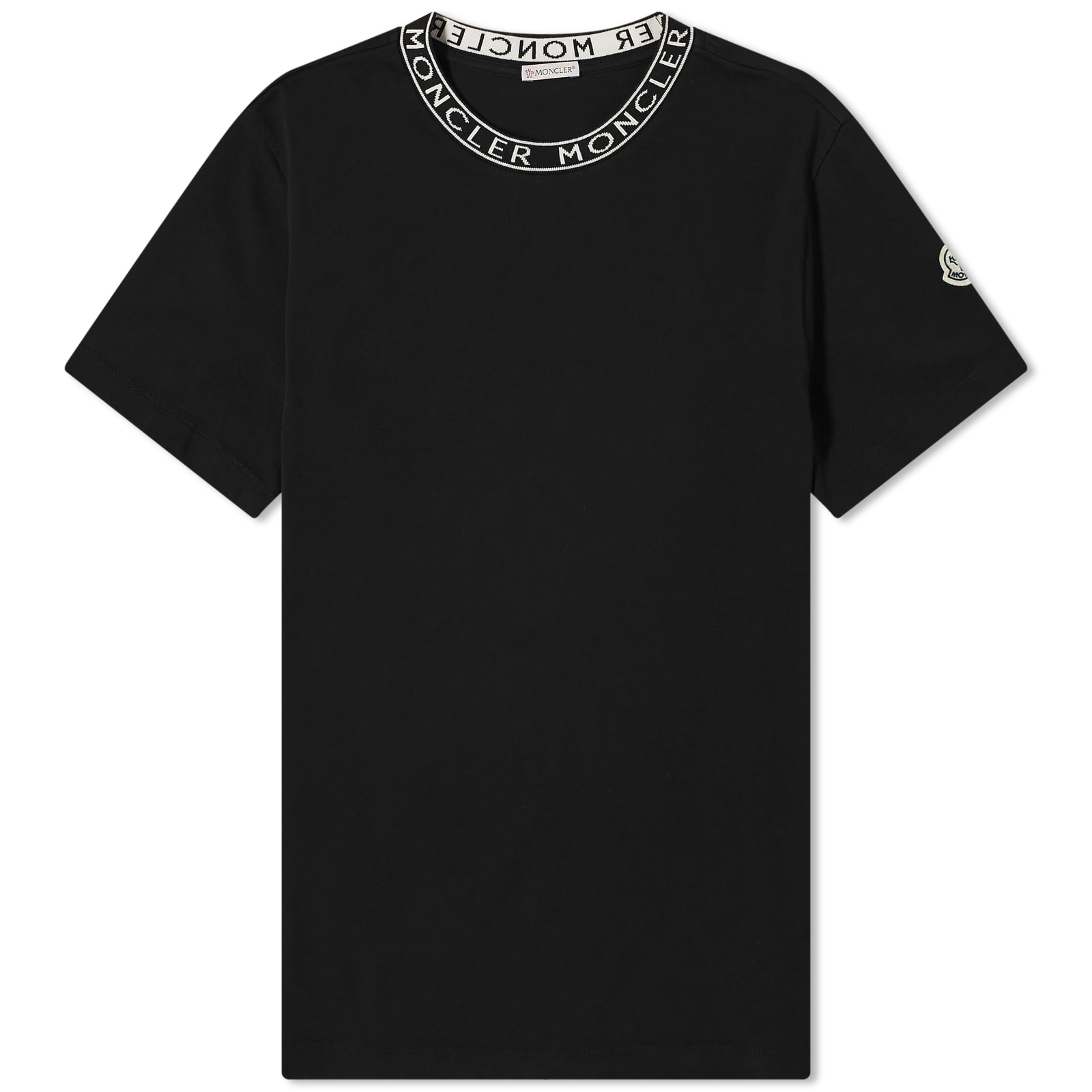 Moncler Collar Logo T-Shirt Black | END. (US)