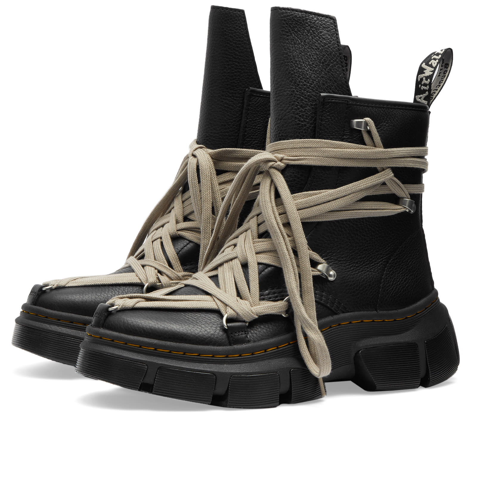 Rick Owens x Dr. Martens 1460 DMXL Mega Lace Boot Black | END.