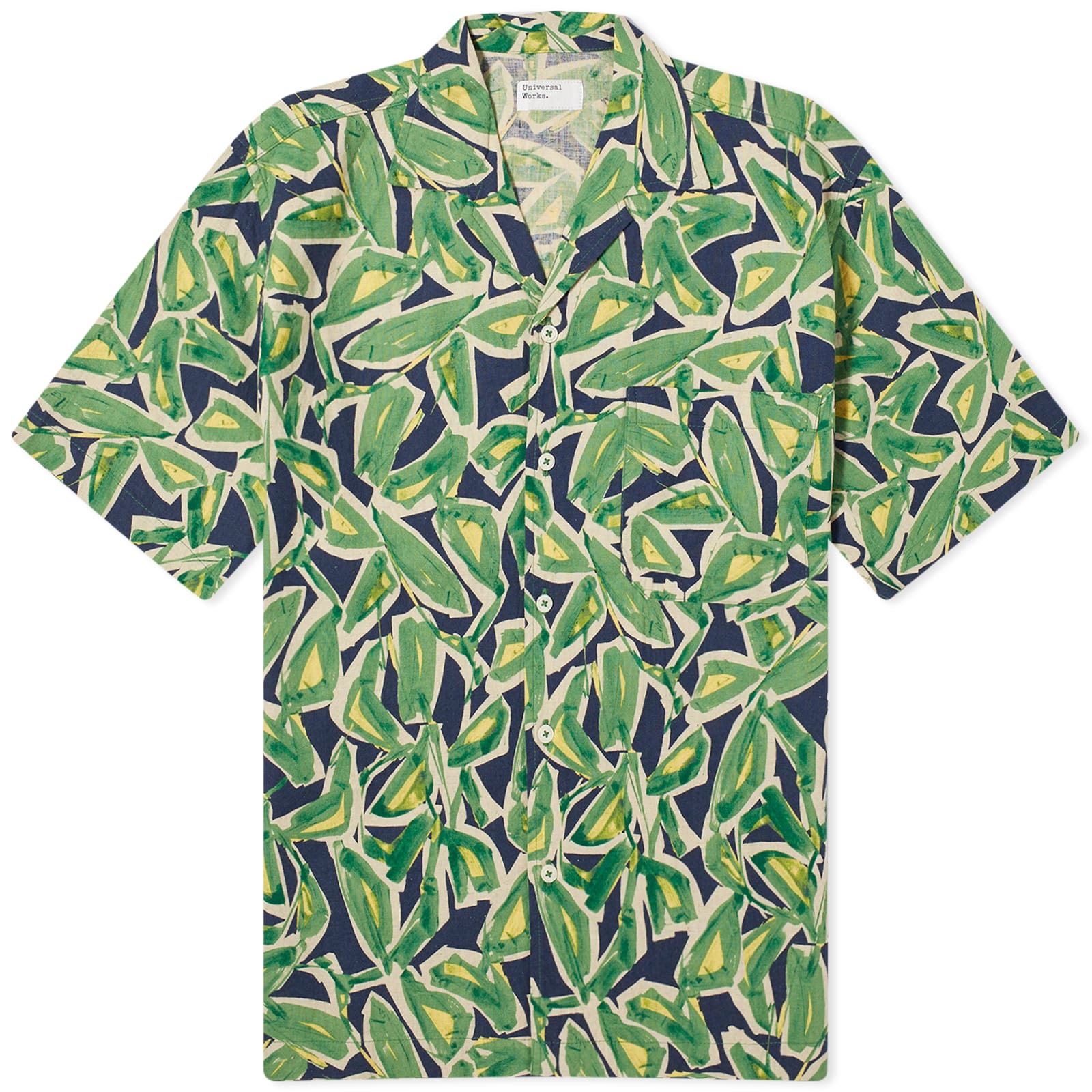 Universal Works Artist Flower Minari Shirt Navy | END. (US)