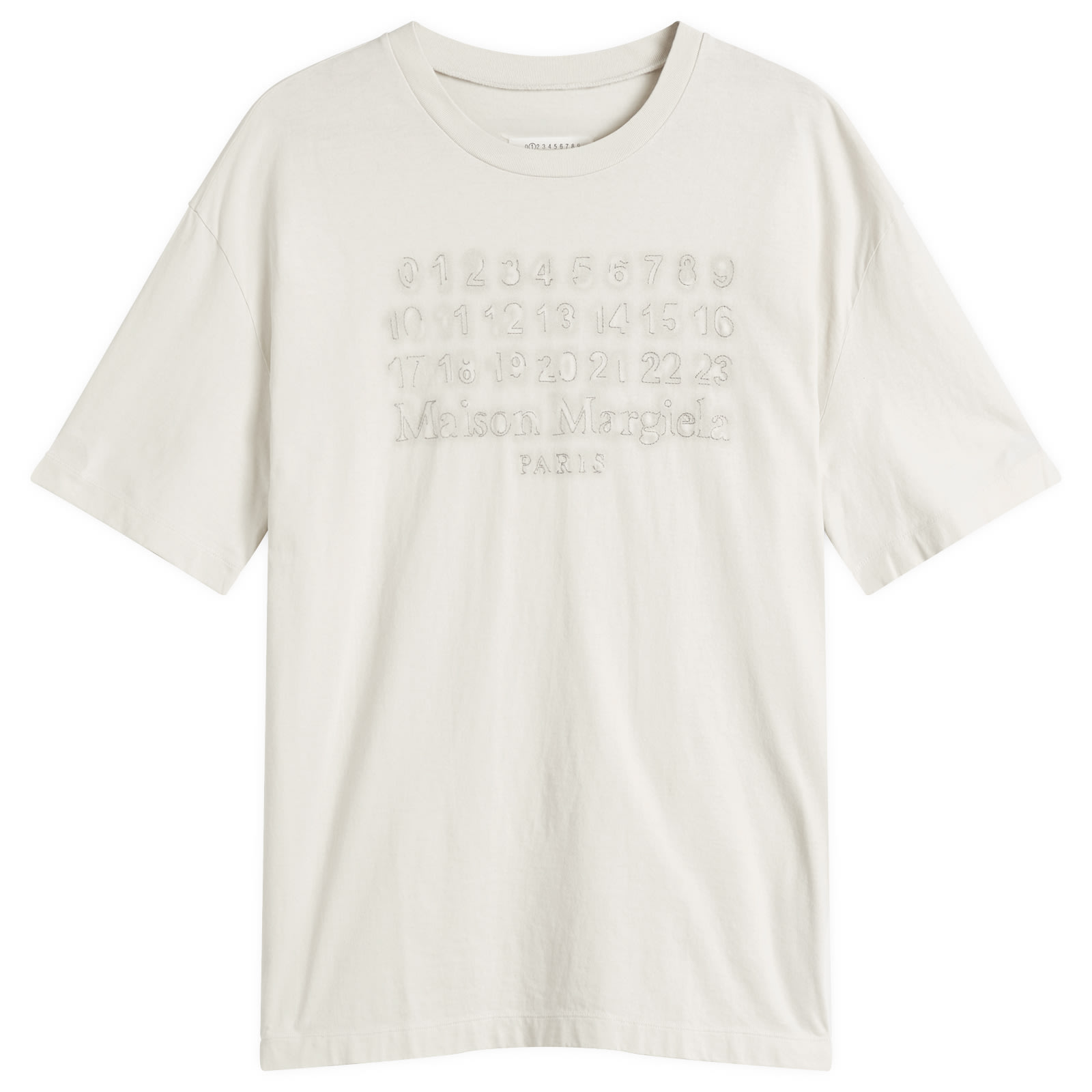 Maison Margiela Numbers Jersey T-Shirt Ecru | END. (GB)