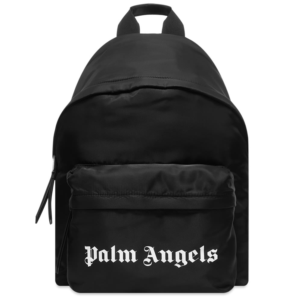 Palm Angels Logo Backpack Black & White | END. (US)