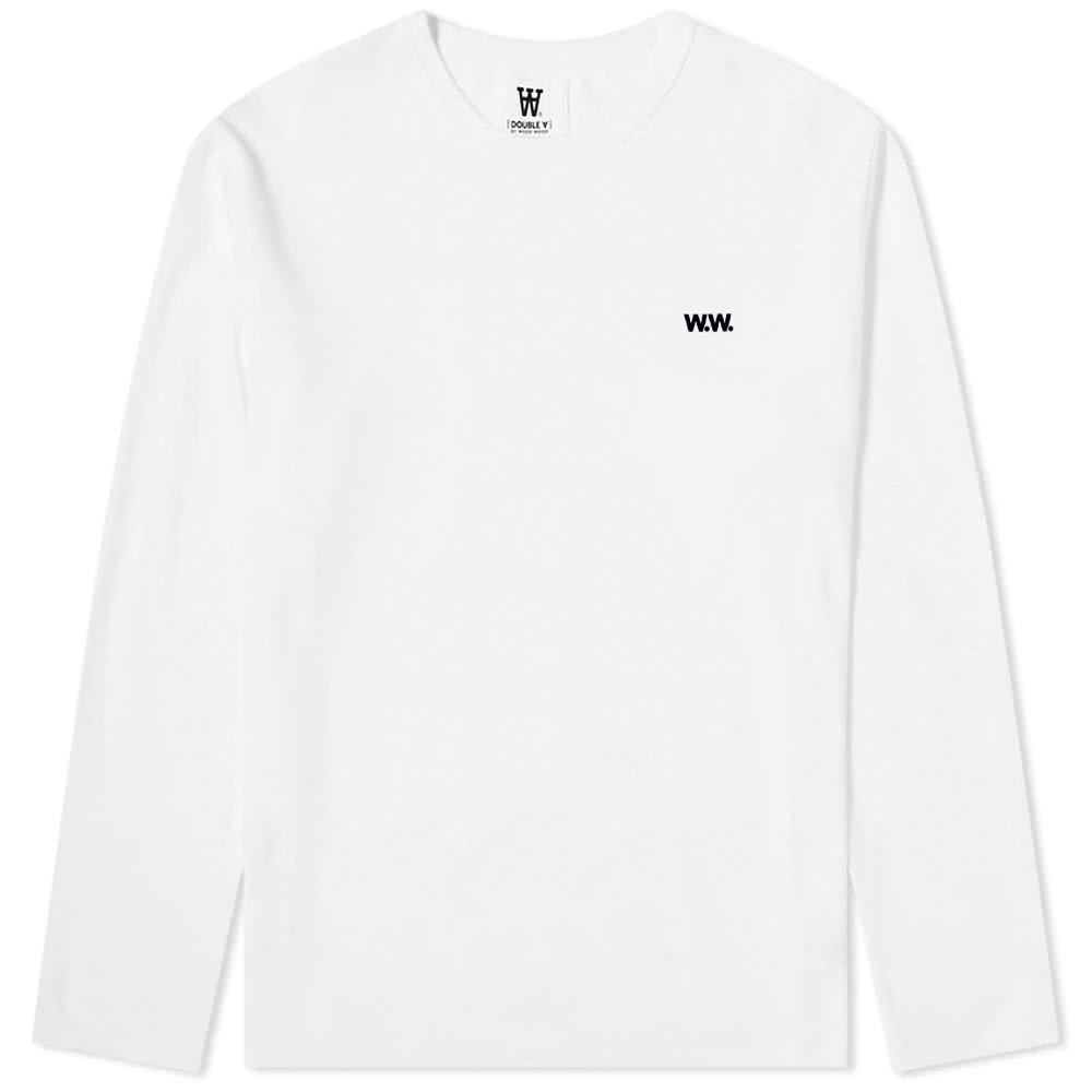 Wood Wood Long Sleeve Mark Paisley T-Shirt Bright White | END.